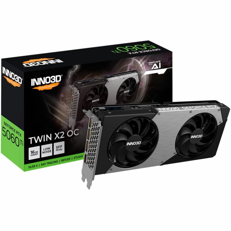 كرت شاشة INNO3D RTX 5060 Ti 2X 16GB OC - قوي للأداء الفائق وتجربة ألعاب ...